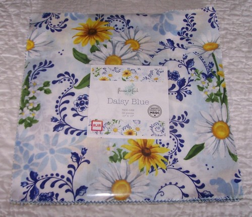 RJR Studios Flaurie & Finch Daisy Blue 42 pieces 10" x 10" | eBay