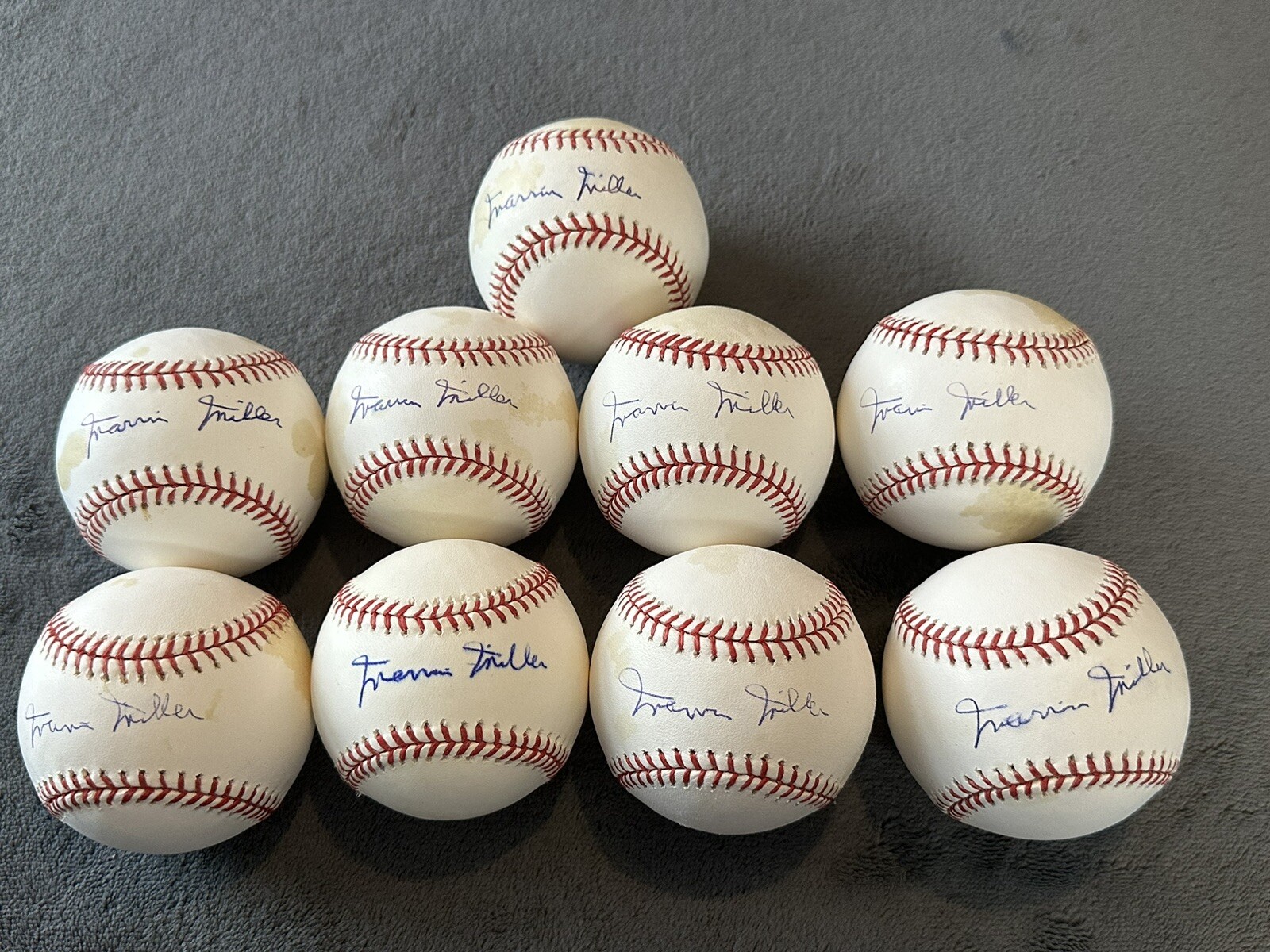 Marvin Miller Signed Baseball MLB Executive Hall of Fame MLBPA Director ...