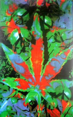 3 x 5 feet "Marijuana Leaf" Flag Pot Party Banner Polyester Double ...