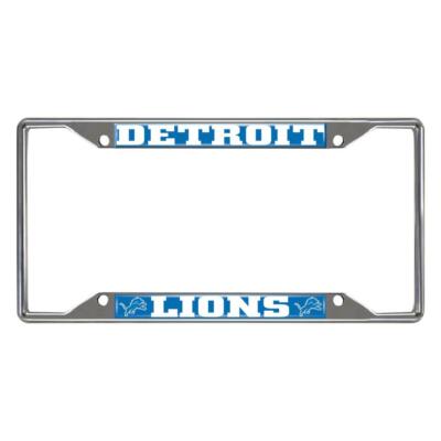 New NFL Detroit Lions Car Truck Chrome Metal Laser Printed License ...