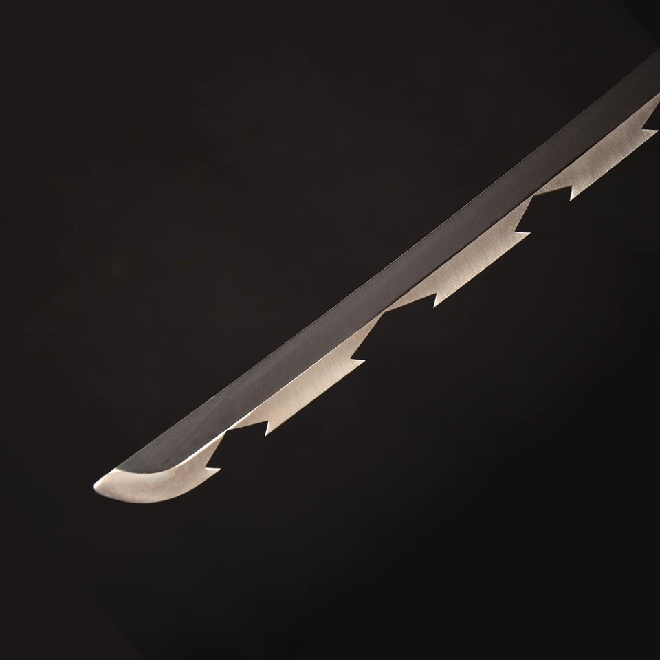 41" Metal Demon Slayer Inosuke Hashibira Samurai Sword Katana Cosplay ...