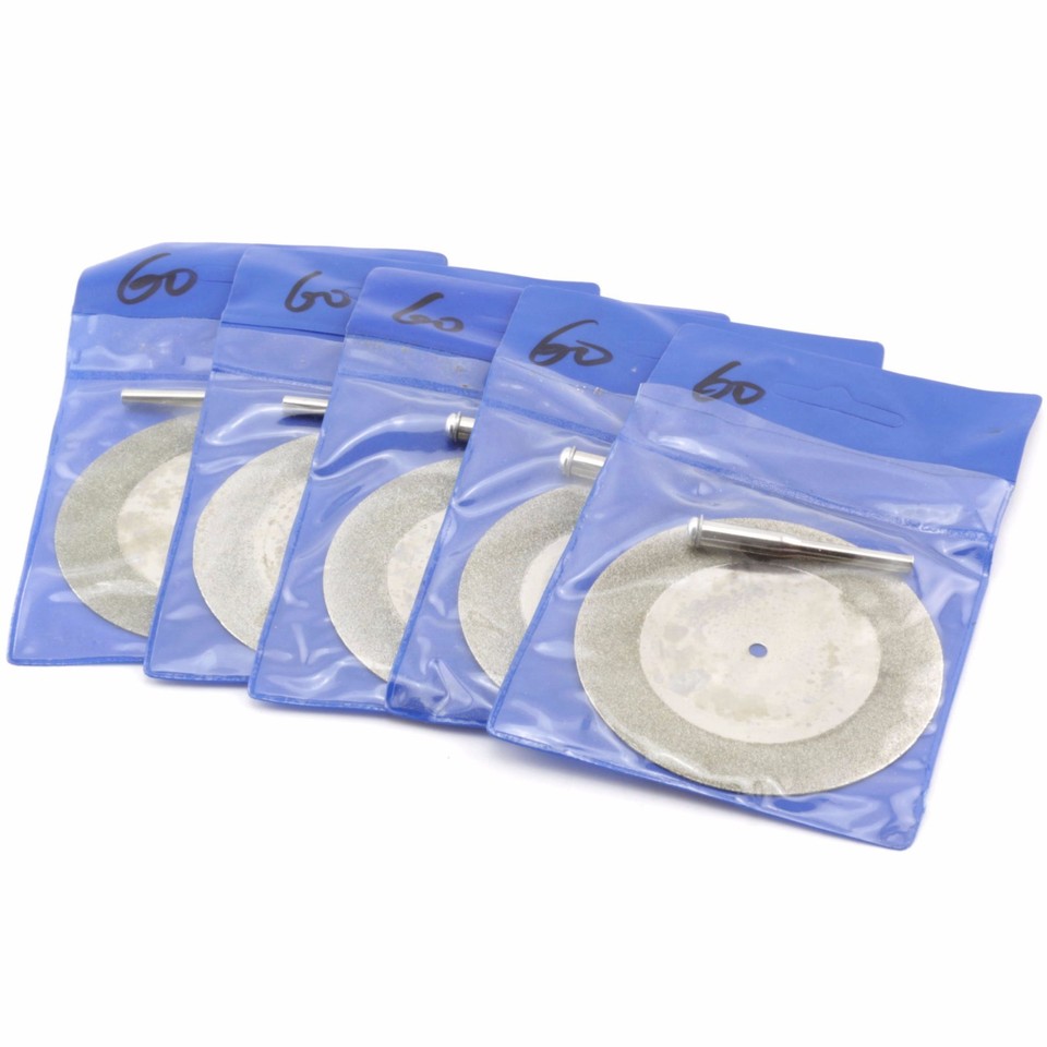 10Pcs 60mm Diamond Rotary Blade Saw Cut-off Disc Coated Cutting Wheel ...