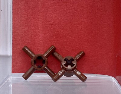 Lego Parts (2) Ct ~ Reddish Brown Technic, Axle Connector ~ No 48723 | eBay
