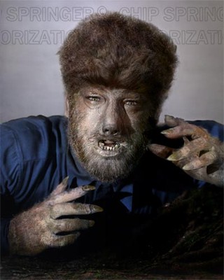 LON CHANEY JR. IN THE WOLFMAN HALLOWEEN MONSTER COLOR PHOTO BY CHIP ...