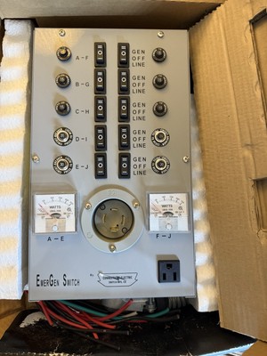 Connecticut Electric 10-7500 Manual Transfer Emergen Switch Generator ...