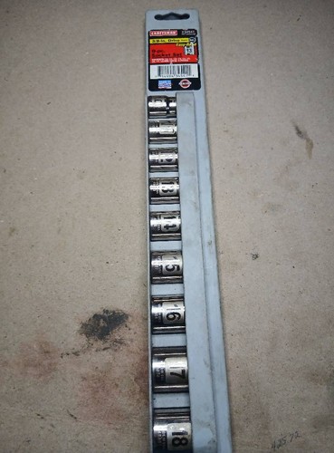 Craftsman 3/8 metric 6 point socket set from 10mm to 18mm Easy read | eBay