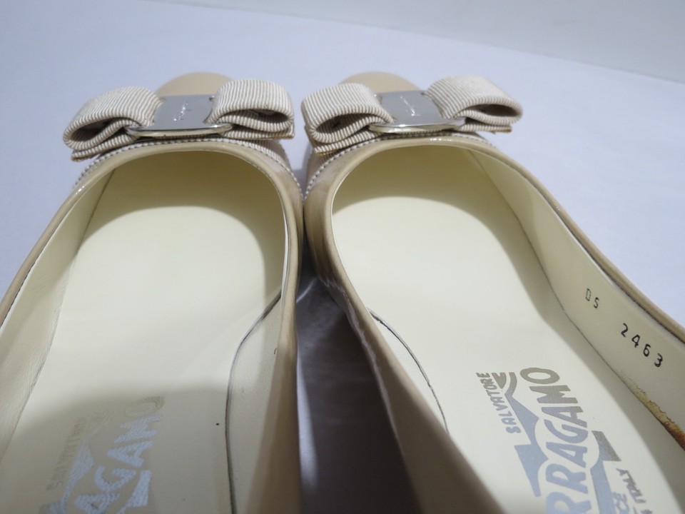 Salvatore Ferragamo Carla Chili Patent calf Pump Shoes Size 7 B | eBay