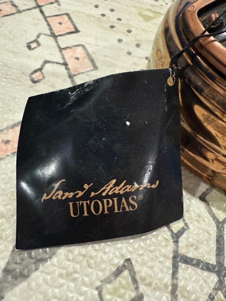 empty 2007 Sam Adams Utopias bottle with hangtag and glass, No Box | eBay