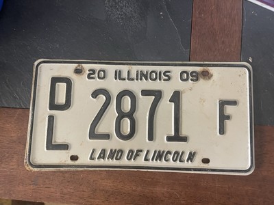 Illinois DL License Plate ~ Land Of Lincoln ~ 2009 | eBay