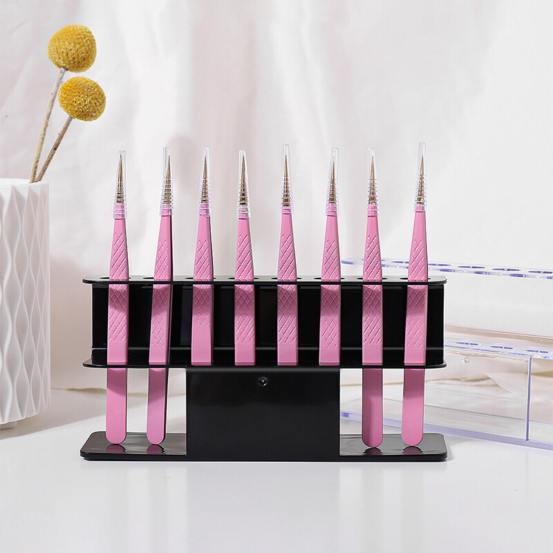 8 Holes Tweezers Display Storage Stand Organizer Holder For Eyelash ...