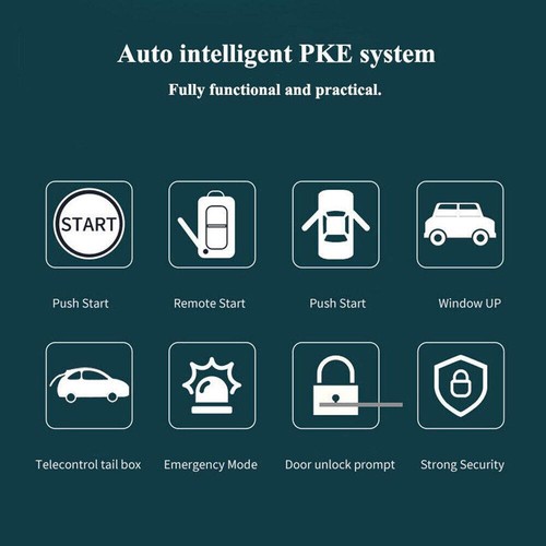 One Key Start Ignition Car Engine Alarm System Push Button Starter ...