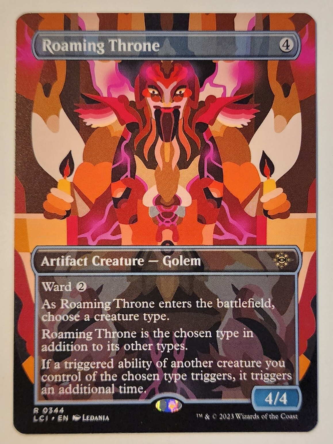 MTG - Roaming Throne - Borderless - LCI 0344 - Lost Caverns of Ixalan ...