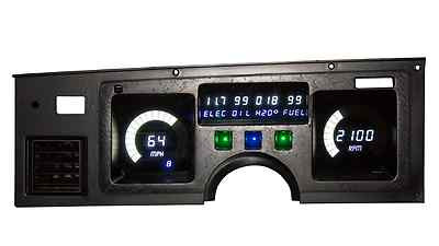 1984-1989 C4 Corvette Digital Dash Panel White LED Gauges Lifetime ...