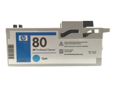 HP 80 Cyan Printhead & Cleaner C4821A HP Designjet Printers 1050c Plus ...