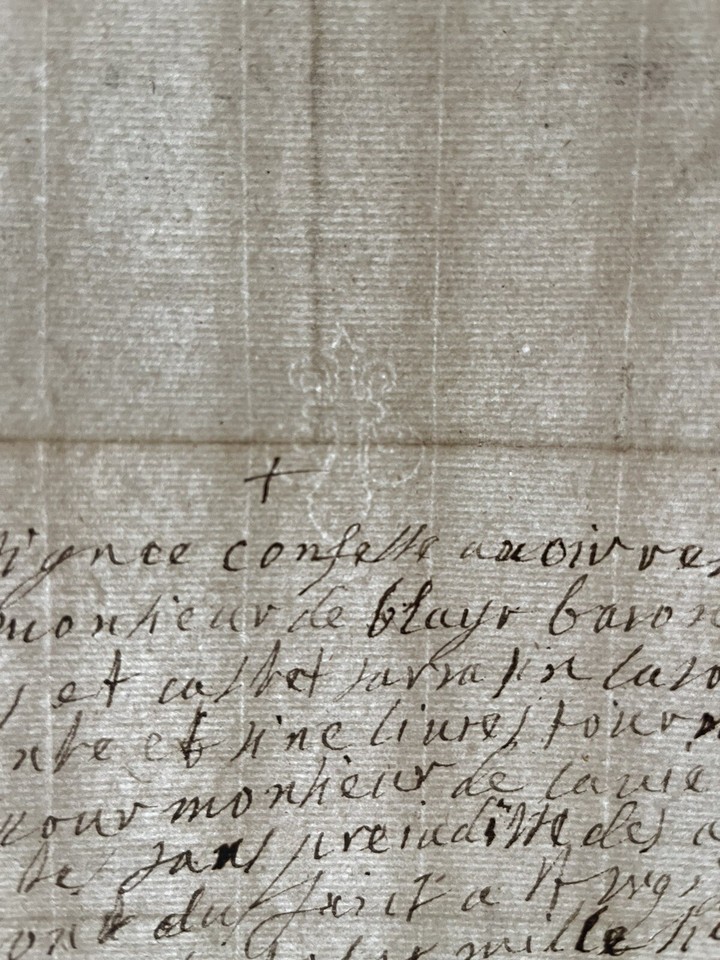 1600s OLD LETTER Baroque Era 17th Century Watermarked Correspondence ...