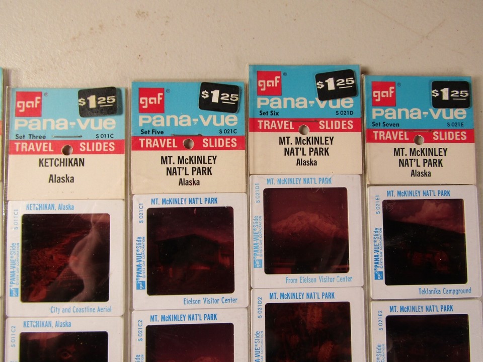 Alaska MT McKinley, Ketchikan, Menden Hall Glacier Juneau 35 GAF Pana ...