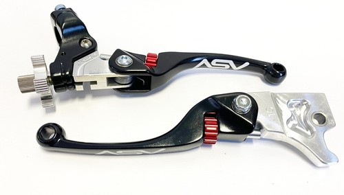 ASV F4 Front Brake Clutch Perch Levers Black Pair Pack Kawasaki KFX450R ...