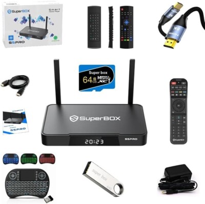 New ANDROID SUPERBOX S5 PRO 4GB RAM 32GB +64GB ROM With Accessories | eBay