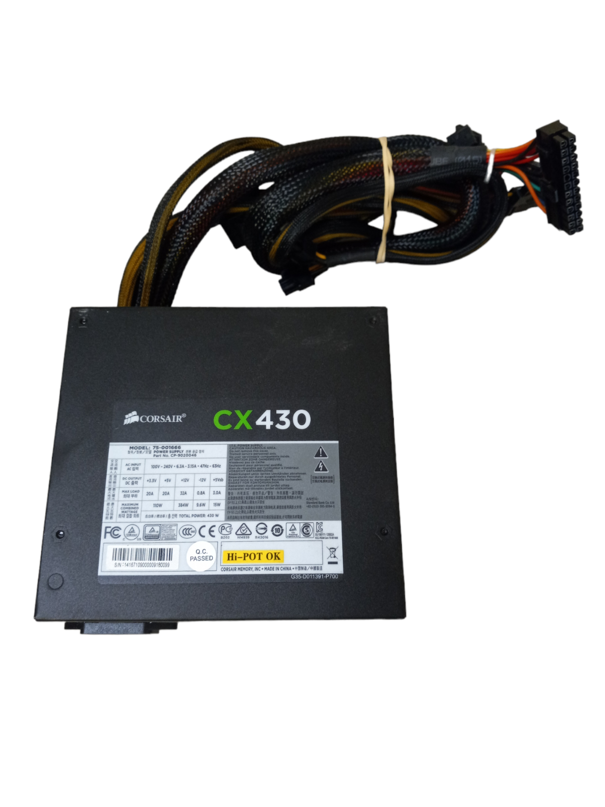 Corsair Cx430 75-001666 430w Desktop Power Supply for sale online | eBay