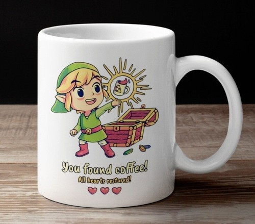 Link You Found Coffee All Heart Restored The Legend Of Zelda Coffee Mug ...