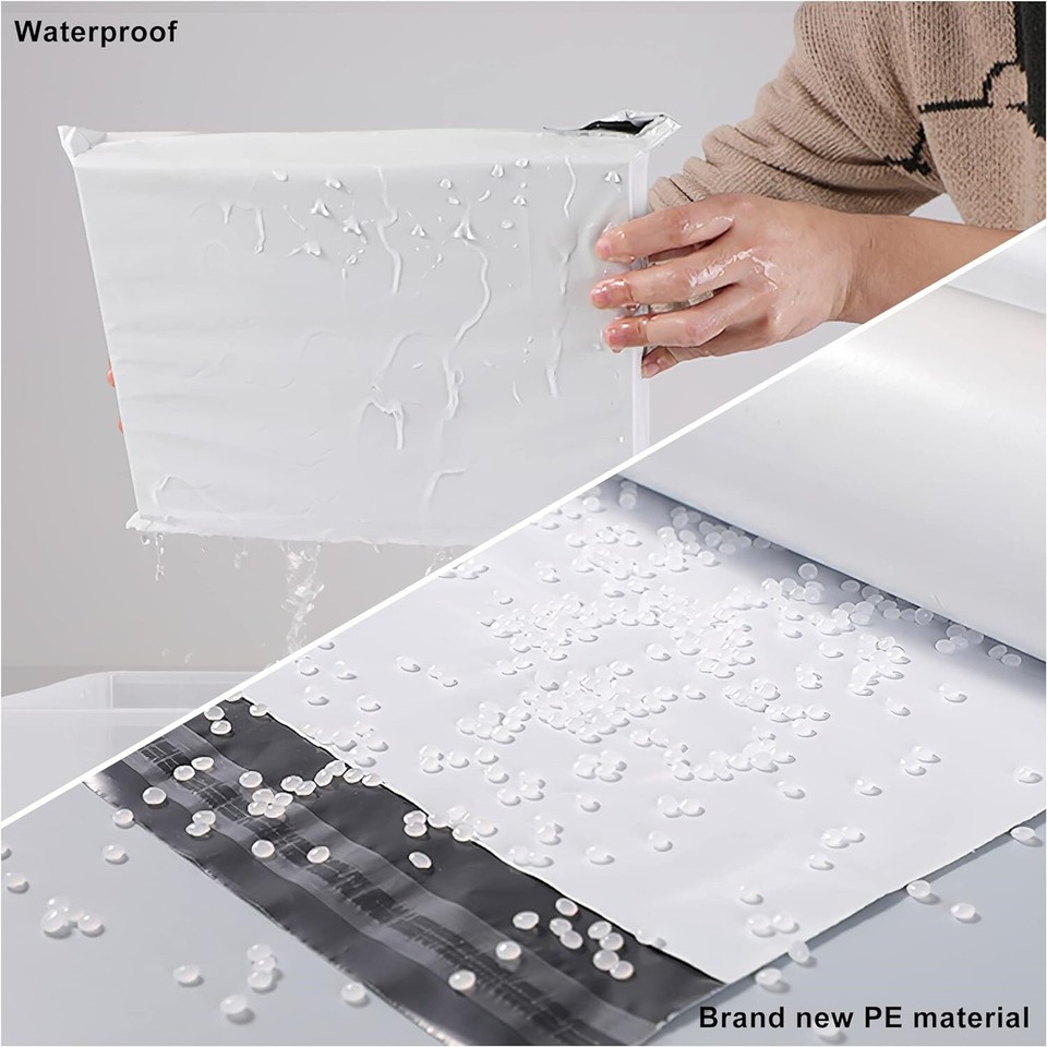 100 Poly Mailers Shipping Envelopes Self Sealing Plastic Mailing Bag ...