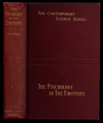 Th Ribot / The Psychology of the Emotions 1st Edition 1897 | eBay