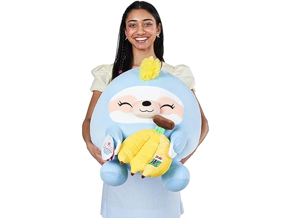 Zuru Snackles Series 2 SLOTH with Dole Bananas (megan) Plush 16 ...