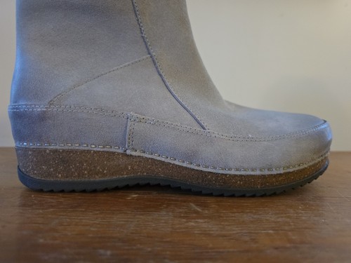 New Womens 10.5/11 Dansko Mitzy Stone Burnished Suede Booties Boots ...