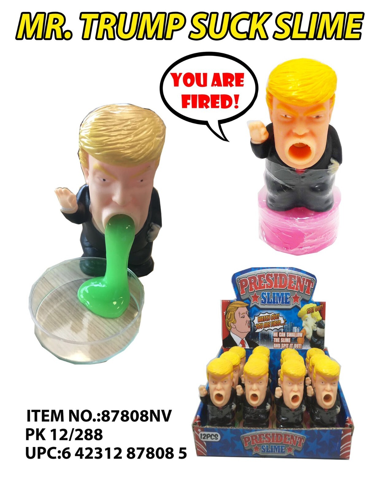 12 pieces President Donald Trump Slime Play Toy Spit Out | eBay