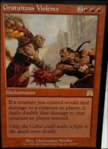 MTG Gratuitous Violence Onslaught 212/350 Regular Rare | eBay