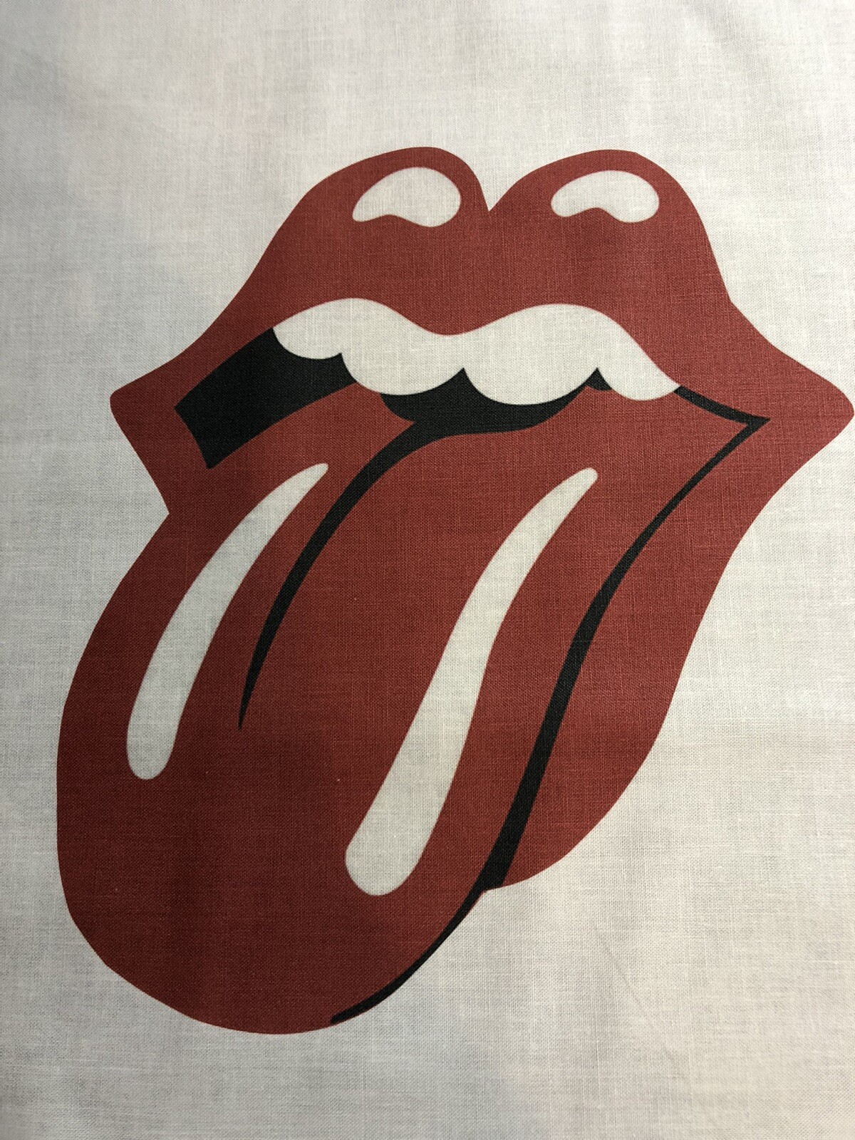 1 Mouth Rolling Stones Fabric Material DIY FACE MASK Smaller Projects ...