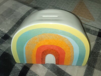 Hallmark Rainbow Coin Bank Ceramic Bright Colors Fun | eBay