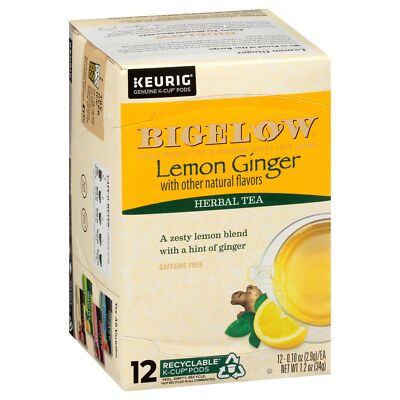 Lemon Ginger Herbal Tea Keurig K-Cup Pods Caffeine Free Tea Keurig Tea ...