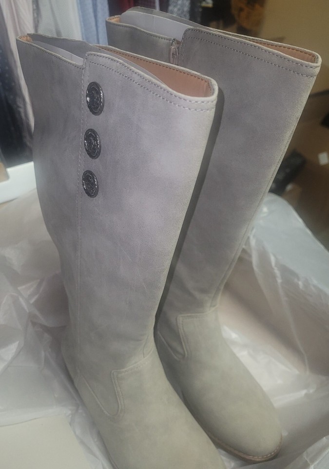 Cloudwalkers Women's Nora Taupe Tall Boots, Size 8.5 Wide, NEW!!! | eBay