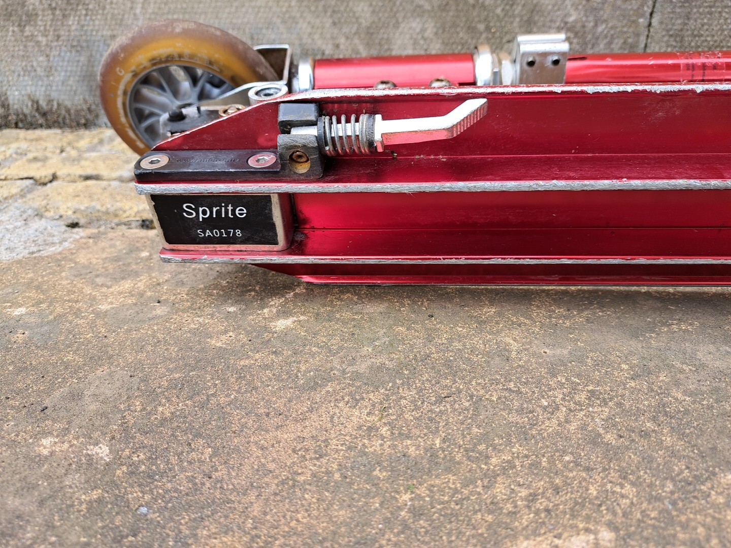 Micro Sprite Kids Push Scooter Aluminum Red Stripe SA0178 Foldable ...