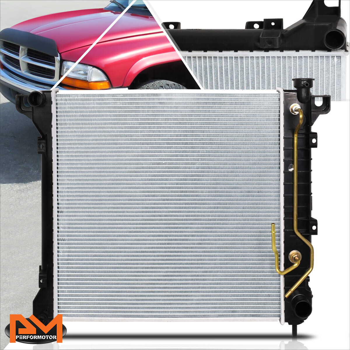 Full Aluminum Core OE Style Radiator for 97-00 Dodge Dakota/Durango AT ...