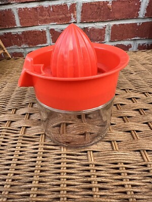 Gemco Juicer Orange Lemon Citrus Reamer Squeezer Jar Glass Vintage | eBay