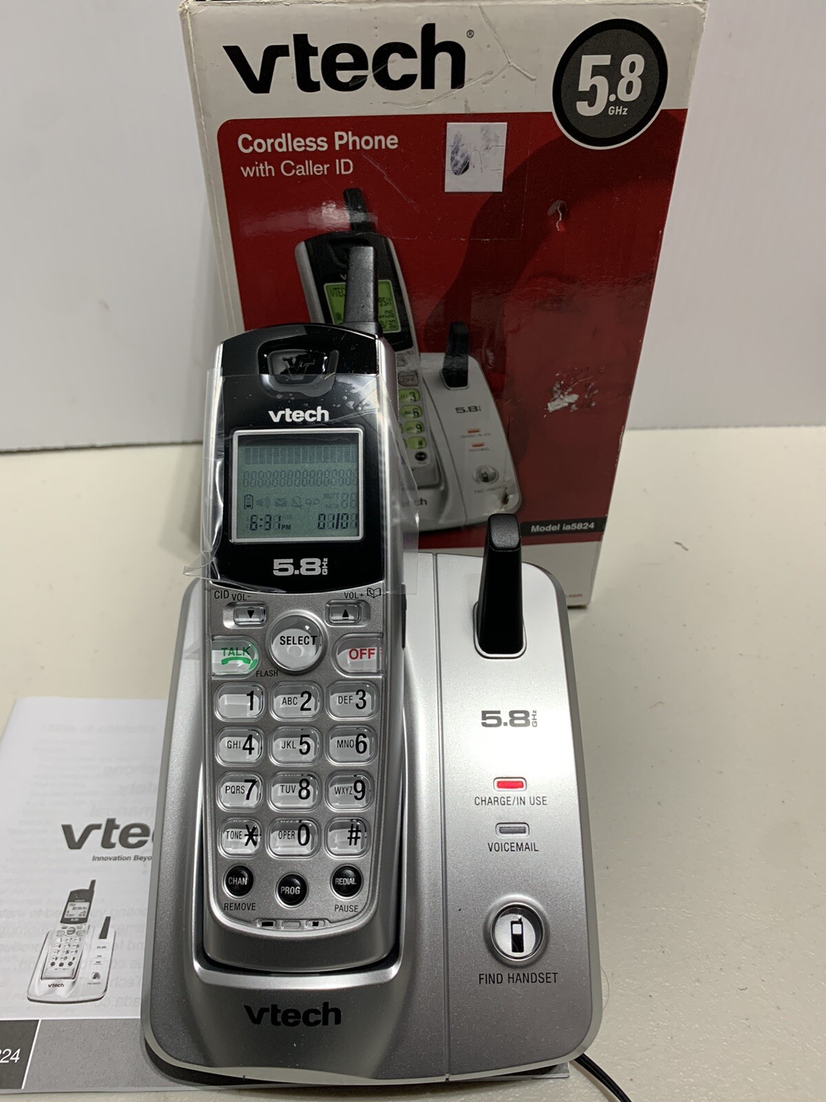 VTech ia5824 5.8 GHz Single Line Cordless Phone for sale online | eBay