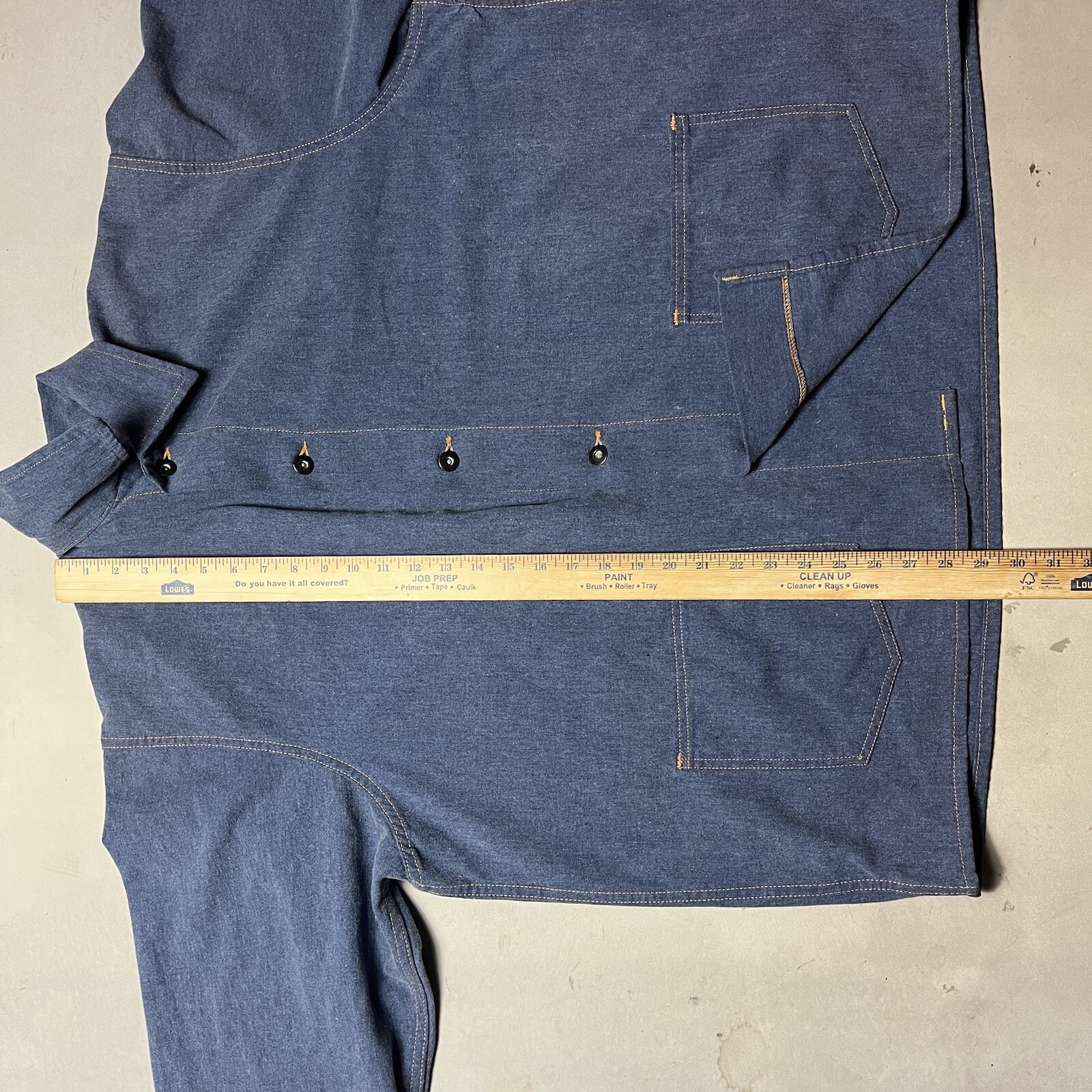 Vintage Prison Chore Denim Jacket County Jail Donut H… - Gem