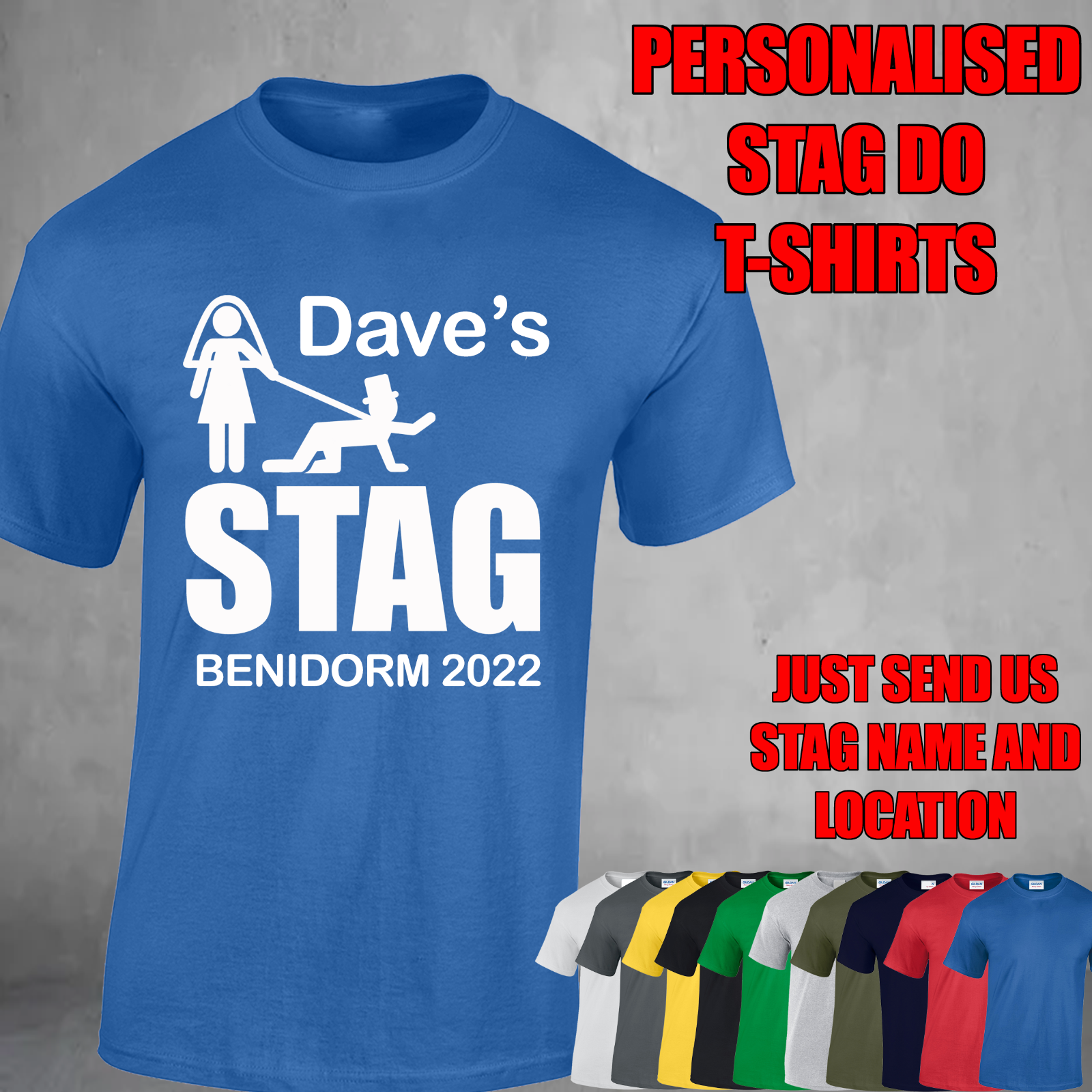 STAG DO T SHIRTS TEE FOR MENS PERSONALISED CUSTOM STAG PARTY FUNNY TOP ...