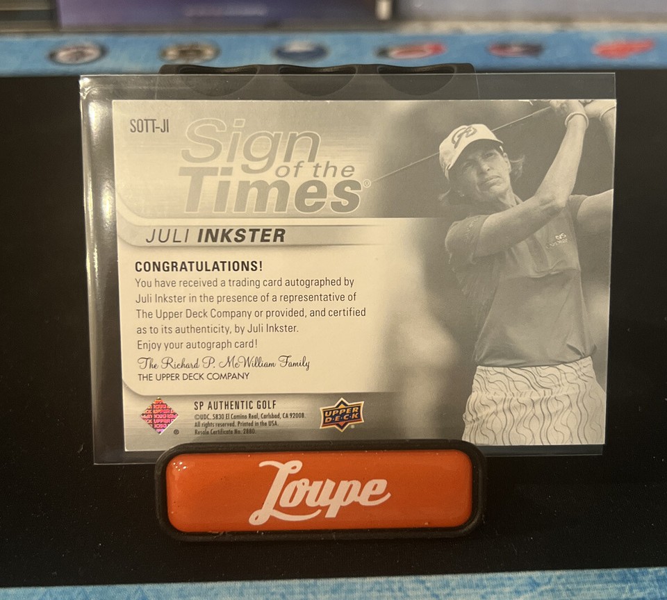 2021 SP Authentic Golf Juli Inkster Sign Of The Times Autograph | eBay