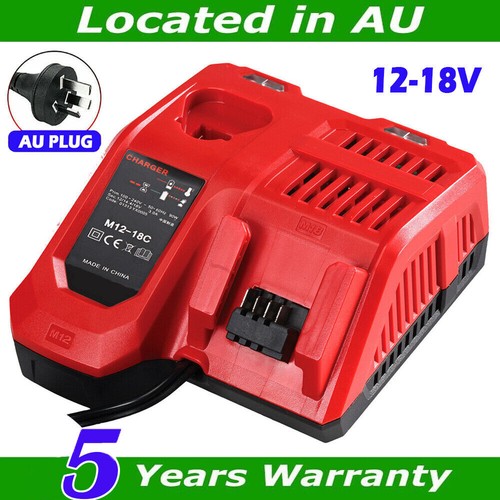 For MILWAUKEE M12-18FC Fast Rapid M12&M18B6 Battery Charger - AU STOCK ...