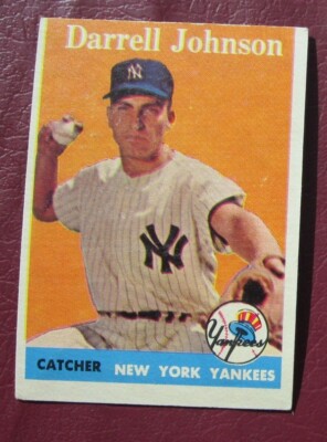 1958 Topps Darrell Johnson (New York Yankees) #61 VG | eBay