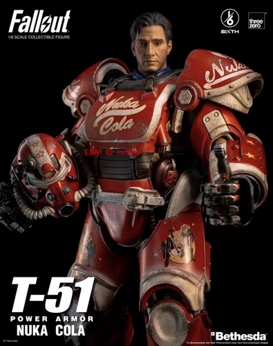 3A Threezero T-51 Fallout Power Armor Nuka Cola Action Figures Model ...