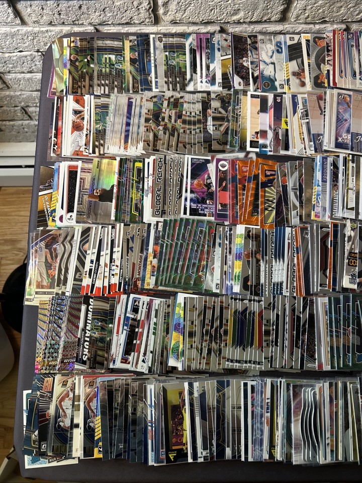 NBA BASKETBALL 1000 Card Lot OF Only Refractor Color Silver 90s Inserts ...