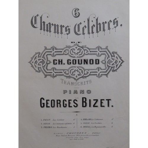 Gounod Charles Faust Chorus Of Soldiers Piano ca1866 | eBay