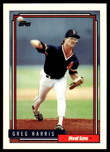 1992 Topps Greg Harris Boston Red Sox #468 | eBay