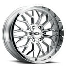 Set 4 22" Vision Off-Road 402 Riot Chrome Wheels 22x12 8x170 Lifted ...