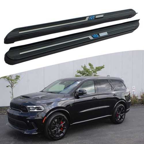 Black Running Board fits for Dodge Durango 2018-2025 Aluminum Side Step ...