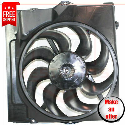 A/C Condenser Cooling Fan for 98-99 BMW 323i E36 Models w/ AC condenser ...